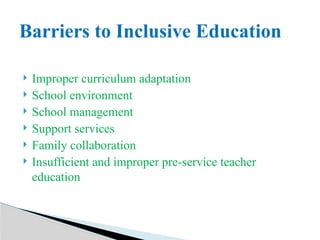 Problems & Prospects of Inclusive Education in India | PPT