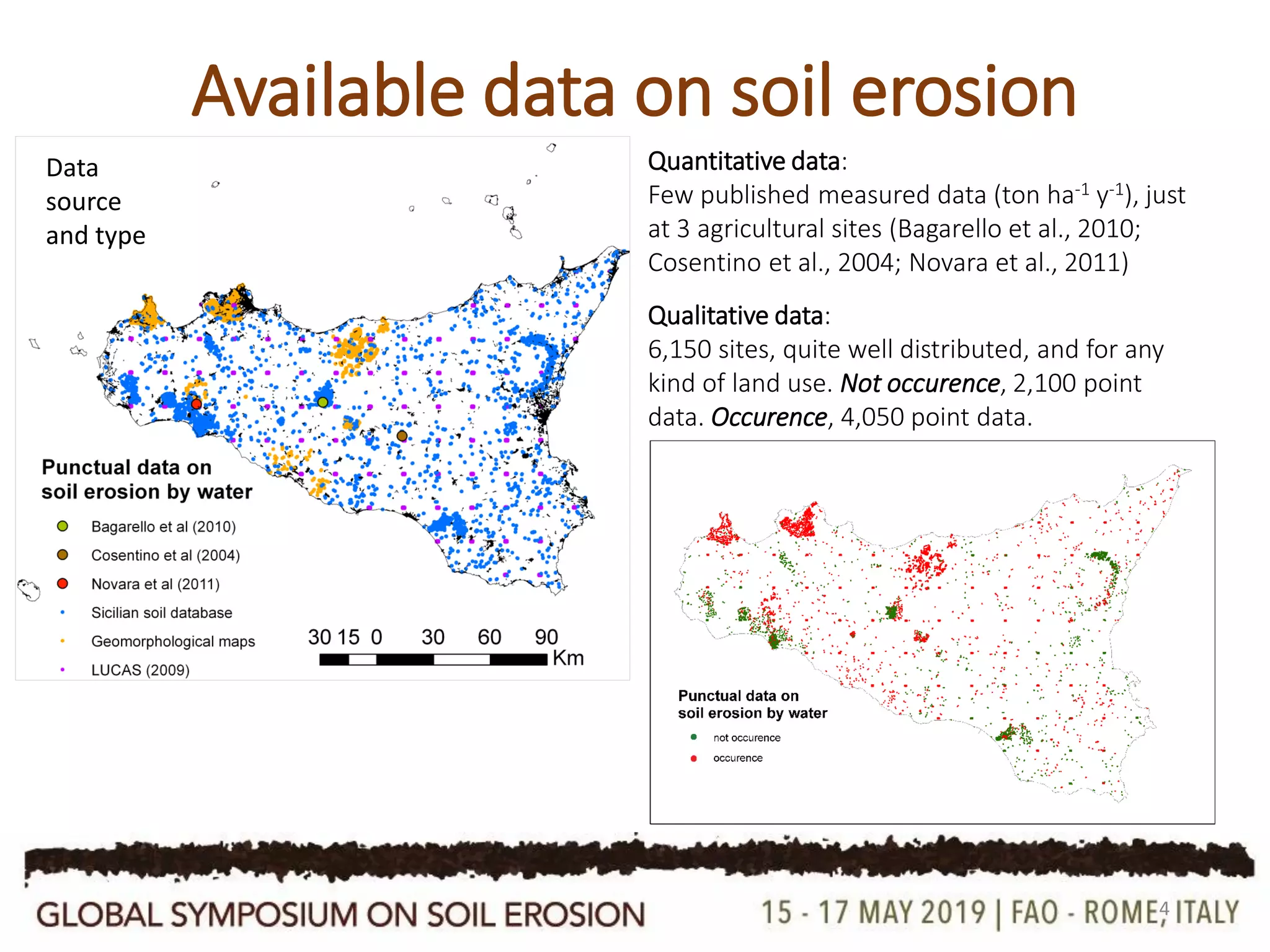 Calibration and validation of an USLE model to map soil erosion by water in the Sicilian Region ...