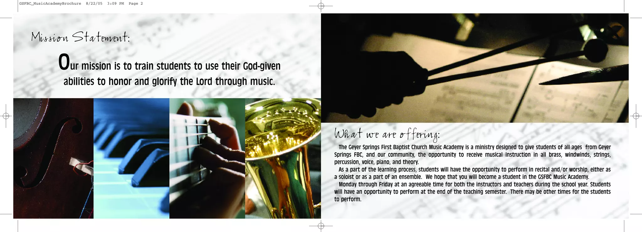 Gsfbc Music Academy Brochure PPT