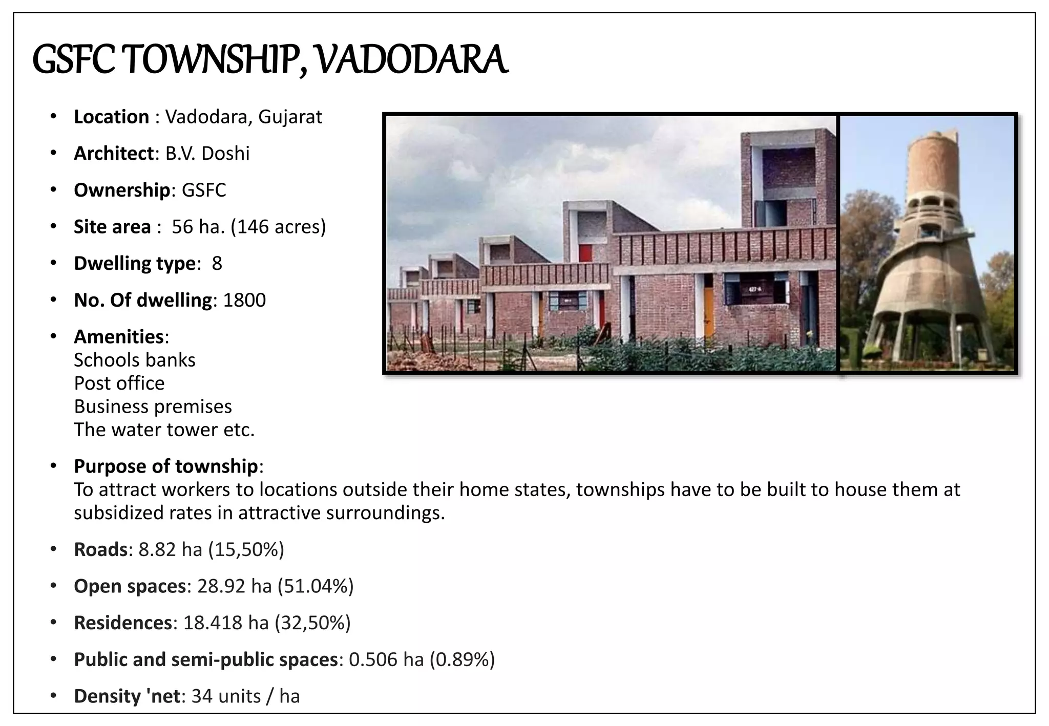 GSFC TOWNSHIP VADODARA | PPTX