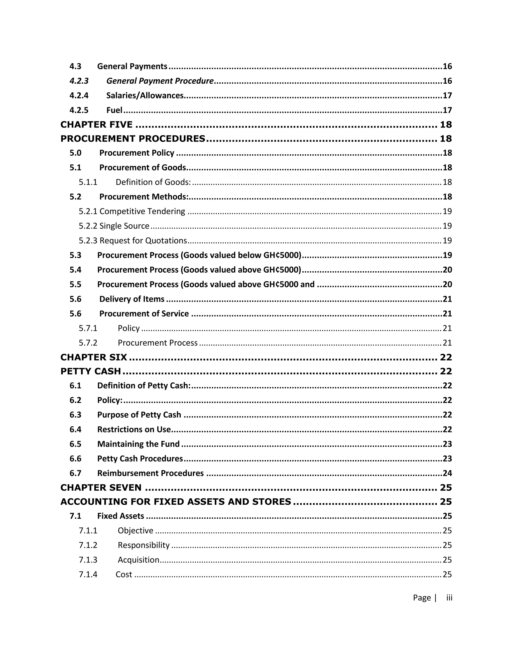 Gsfp accounting procedures_manual1 | PDF