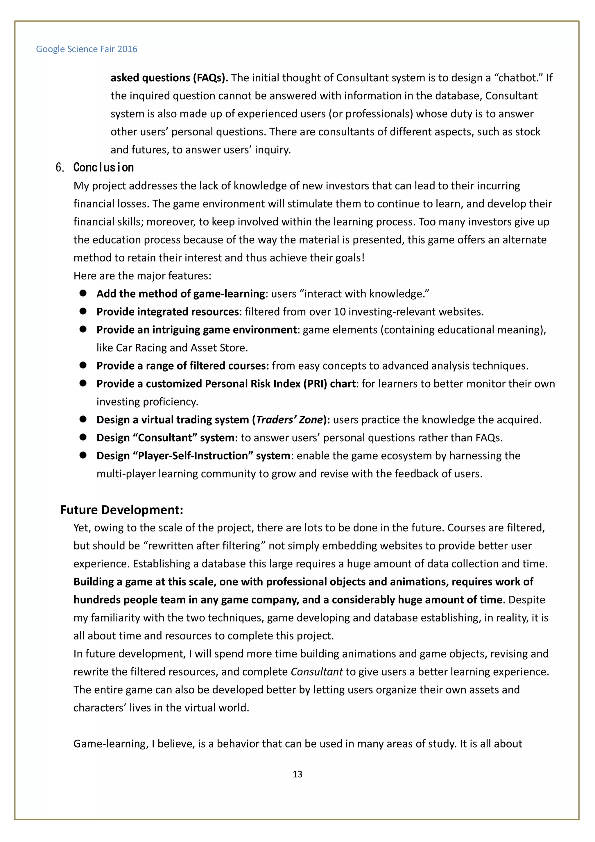 Google Science Fair Proposal | PDF