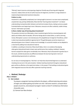 Google Science Fair Proposal | PDF