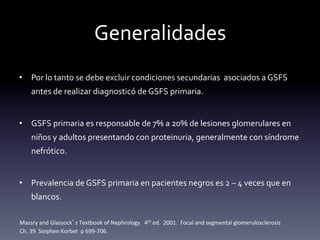 Glomerulosclerosis focal y segmentaria | PDF