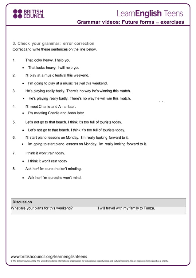 Gs future forms_-_exercises | DOCX