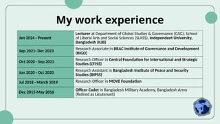 Libiya Slide this slide make for university student | PPTX