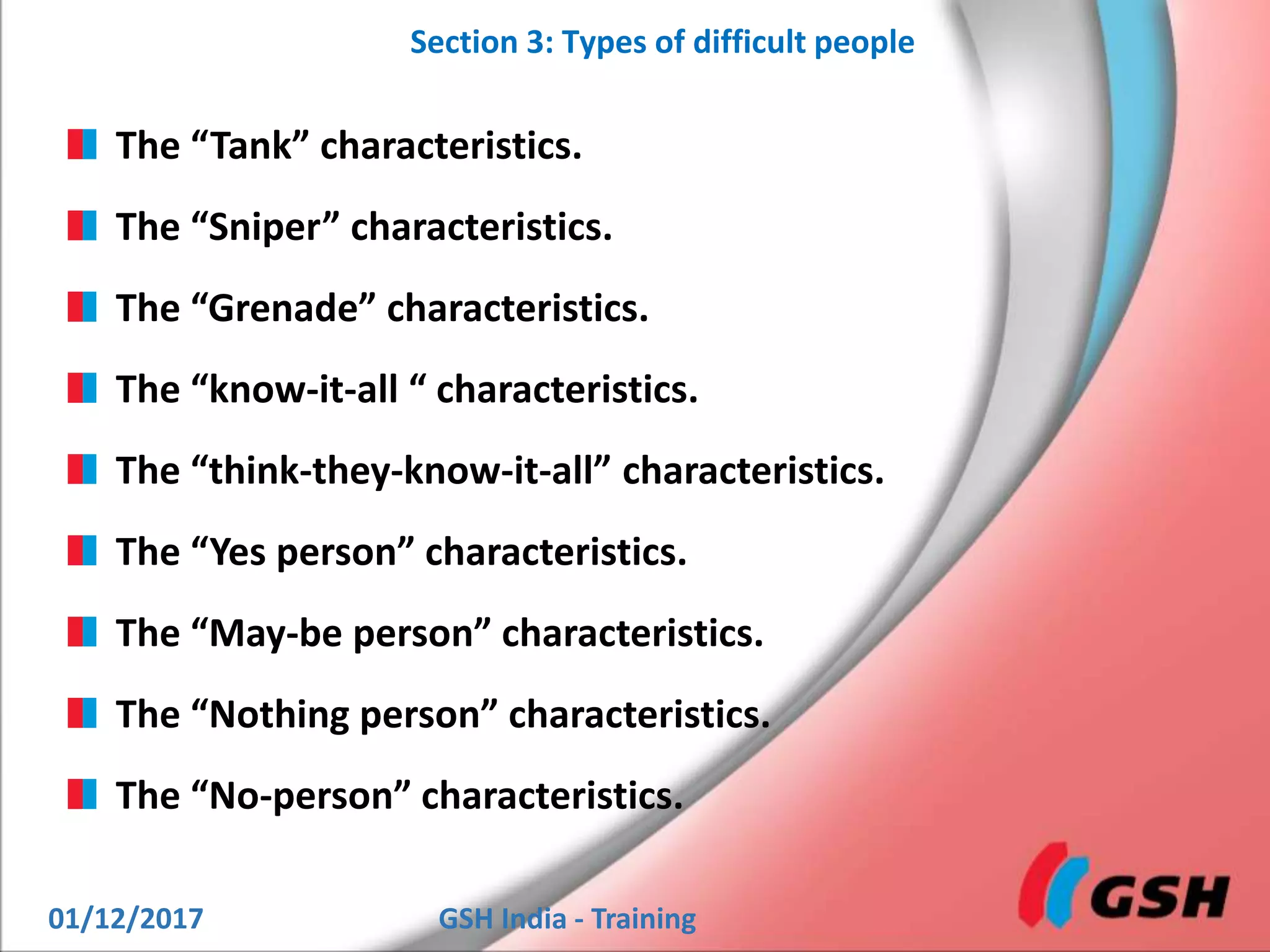 Gsh dealing with difficult people | PPTX