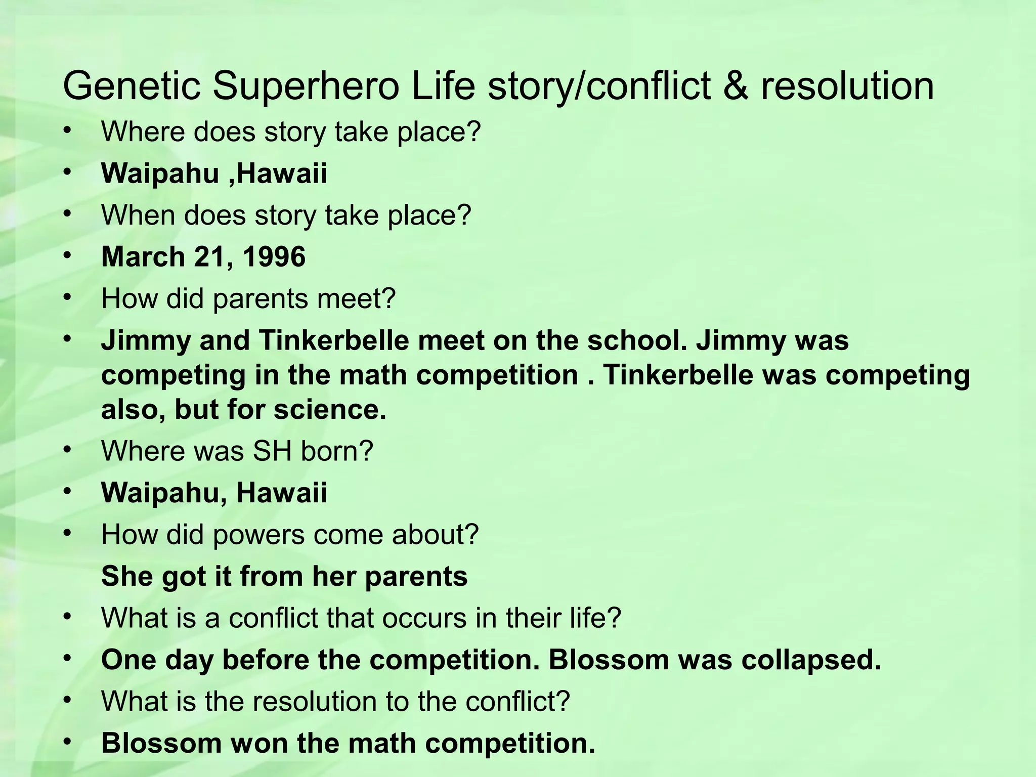 genetic superhero project | PPT