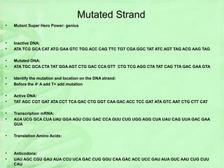 genetic superhero project | PPT
