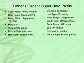 genetic superhero project | PPT