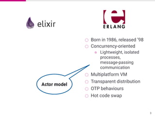 Elixir: the not-so-hidden path to Erlang | PPT