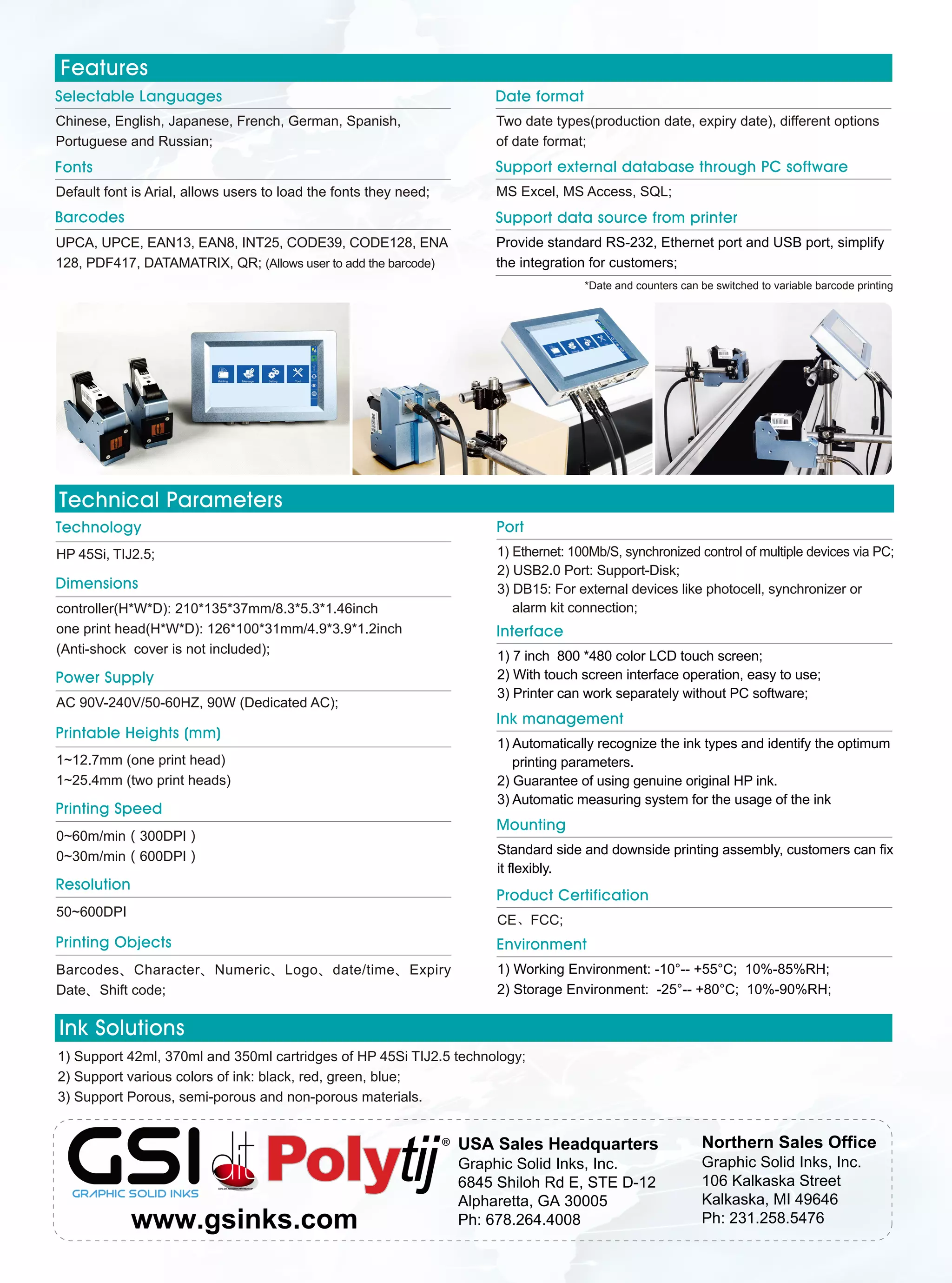 Gsi poly tij s3 brochure | PDF | Computer Peripherals | Computing