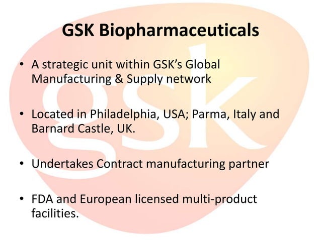 GlaxoSmithKline | PPTX | Pharmaceutical Industry | Industries