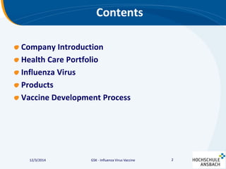 Gsk influenza virus vaccine | PPTX