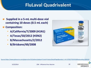 Gsk influenza virus vaccine | PPTX