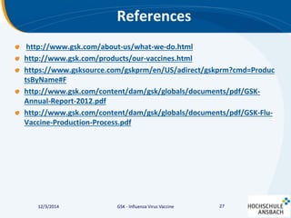 Gsk influenza virus vaccine | PPTX