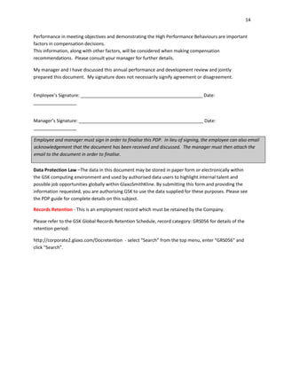 GlaxoSmithKline Pakistan - Career Development | PDF