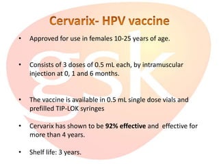 Manufacturing of Cervarix | PPTX