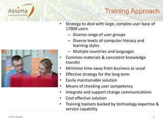 GSK Case Study - Training challenges, approach and tools used | PPTX