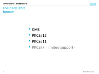 IBM Global Security Kit as a Cryptographic layer for IBM middleware | PPT