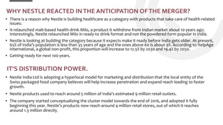 Gsk merger sets stage for hul , nestle | PPTX | Food Industry | Industries