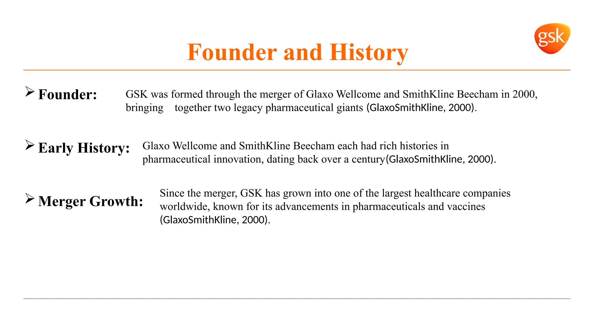 GSK company Presentation information about compay | PPT