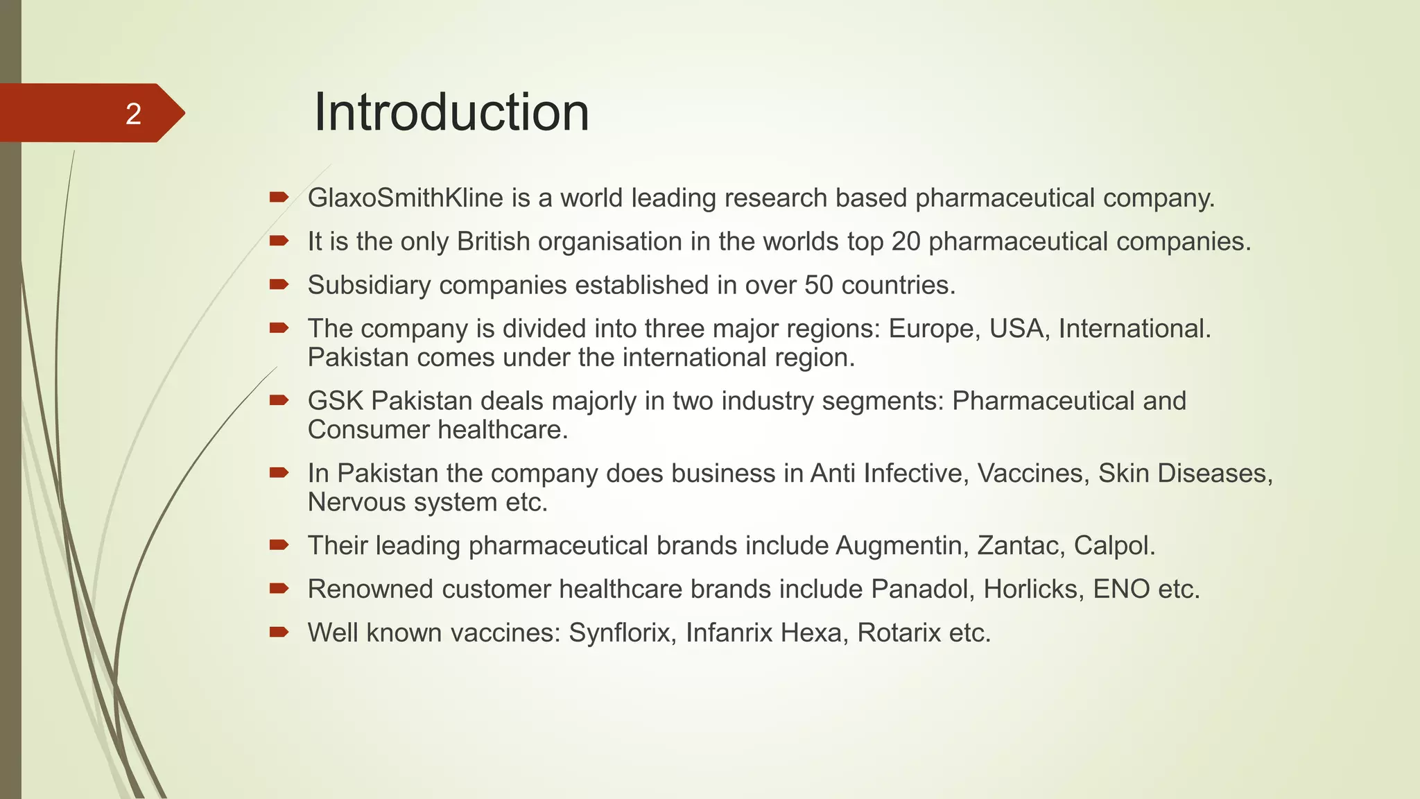 GSK Pakistan Presentation | PPTX