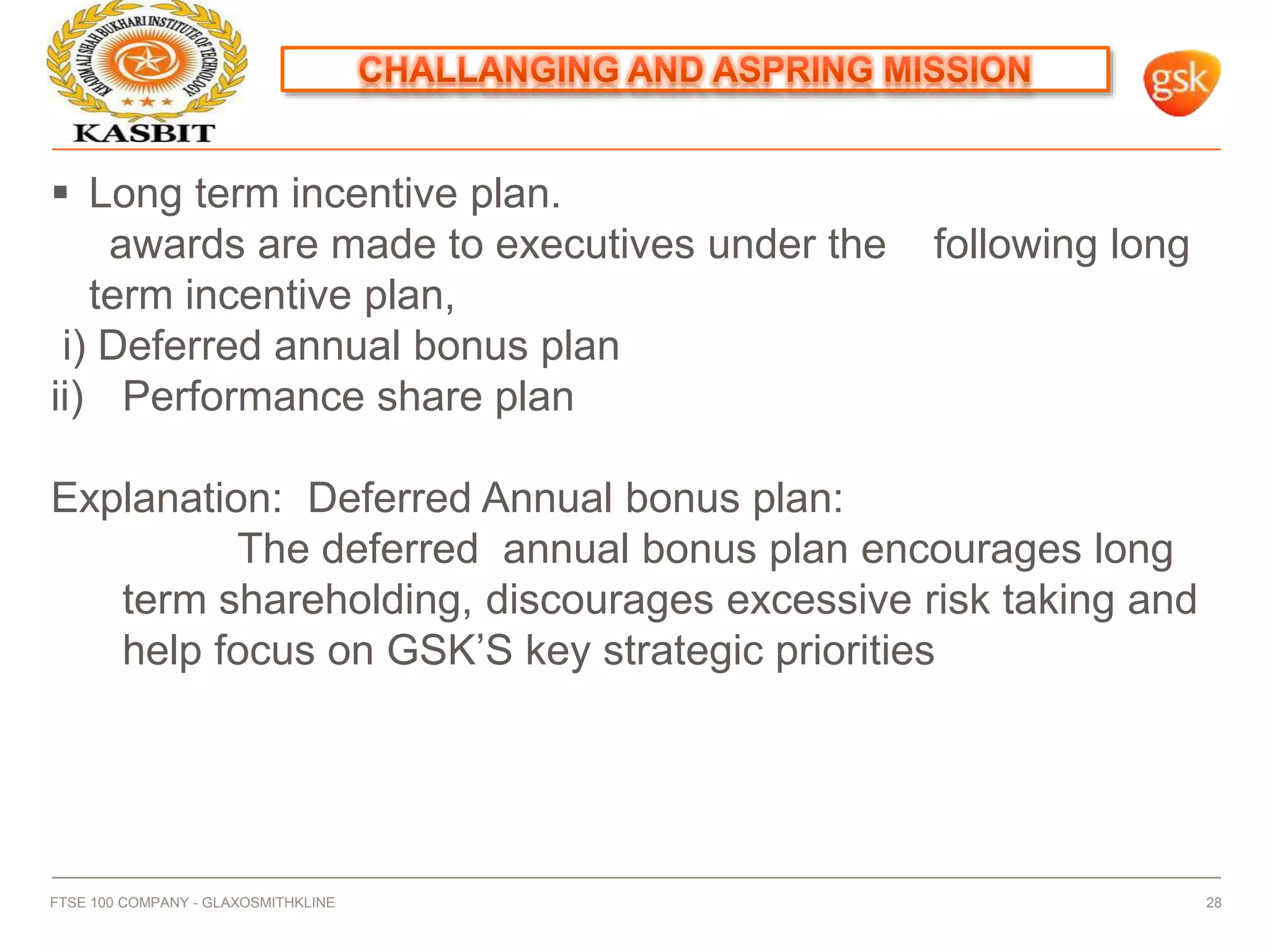 Gsk organizational presentaion | PPTX