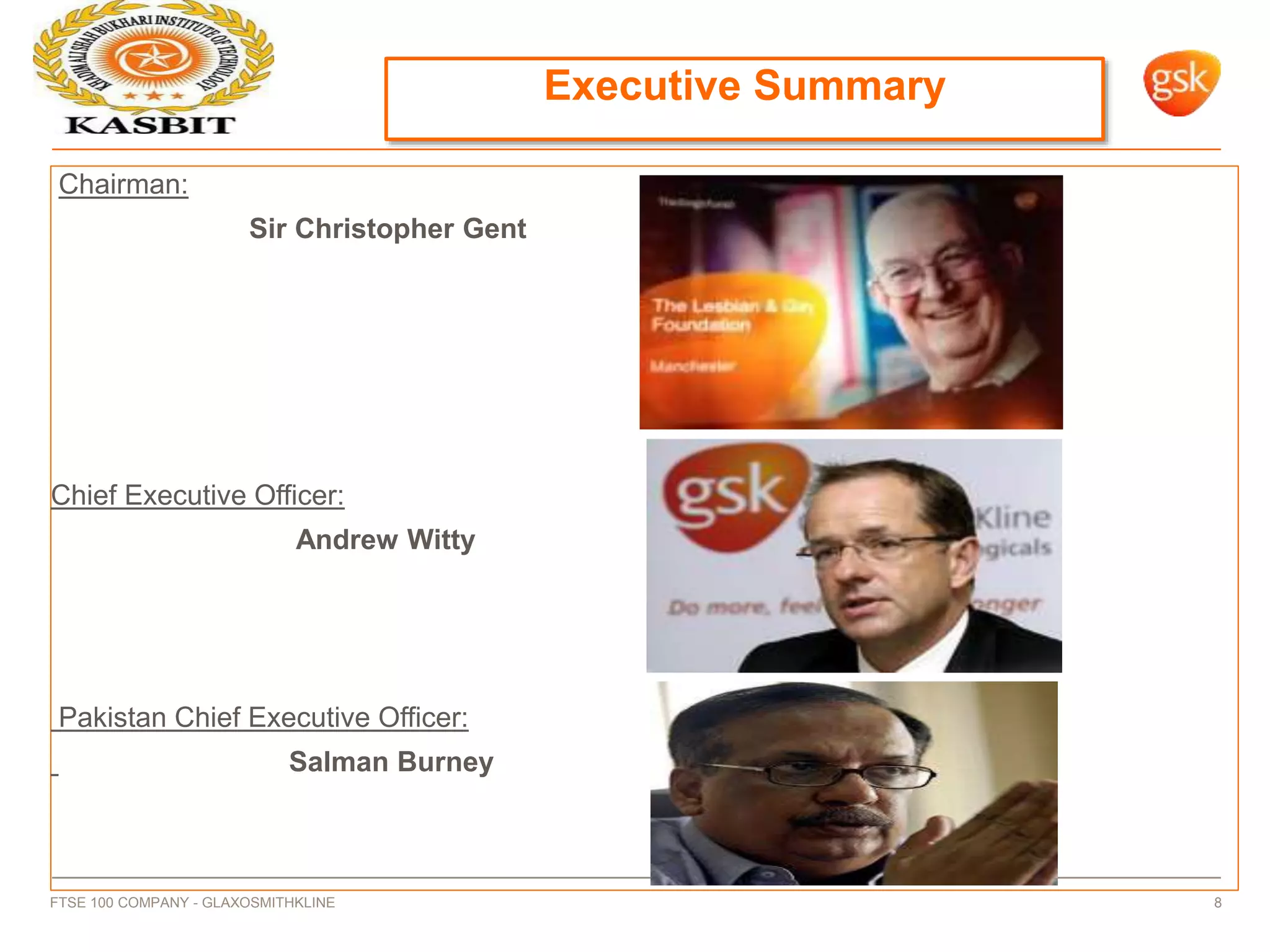Gsk organizational presentaion | PPTX