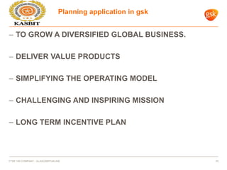 Gsk organizational presentaion | PPTX