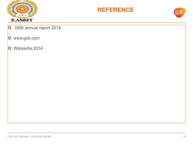 Gsk organizational presentaion | PPTX