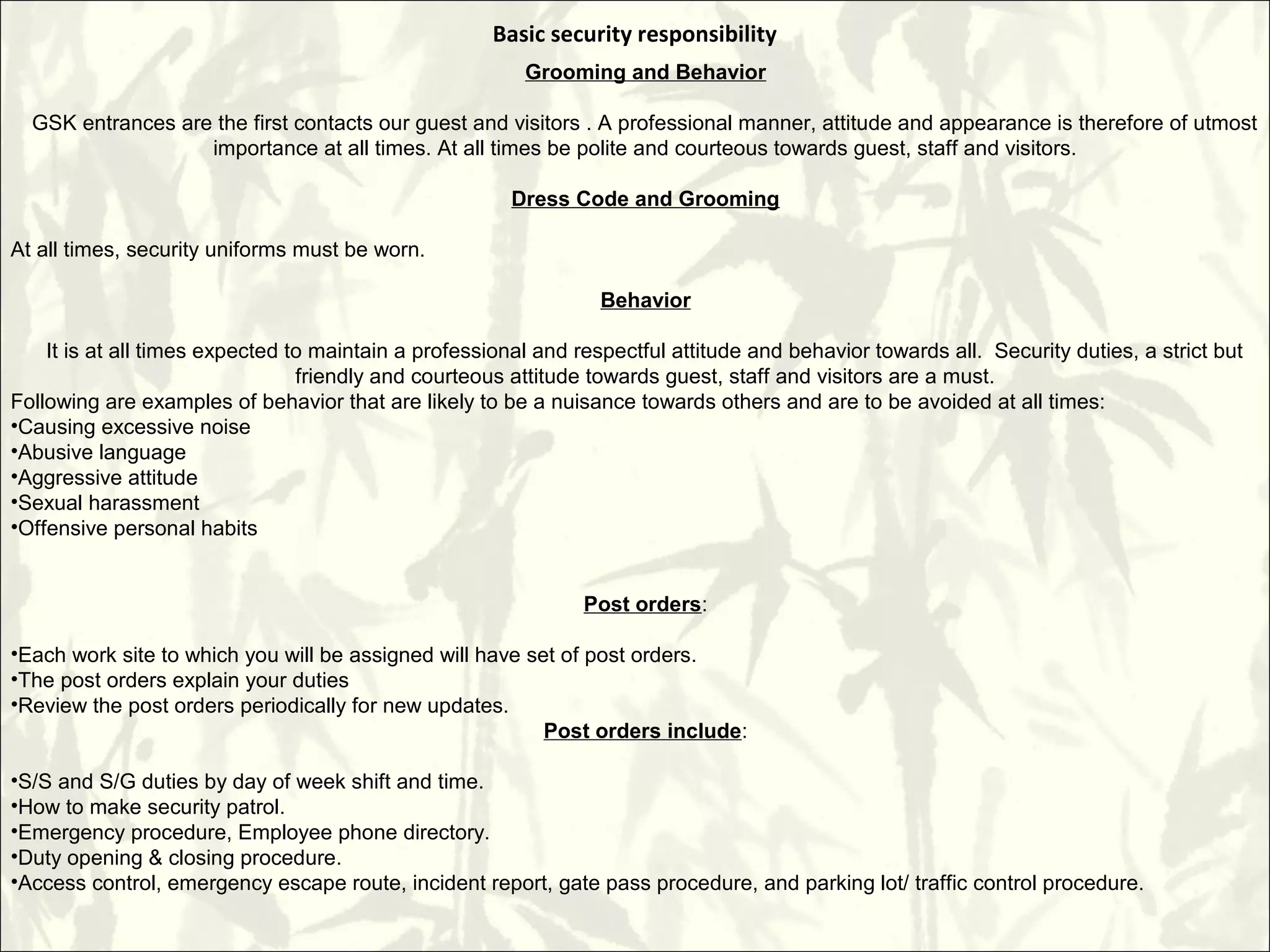 Gsk training general 2017 | PPT