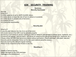 Gsk training general 2017 | PPT