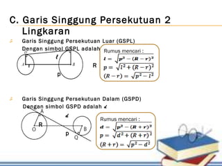 Garis Singgung Lingkaran (GSL) | PPT