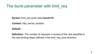Rate Limiting with NGINX and NGINX Plus | PPTX