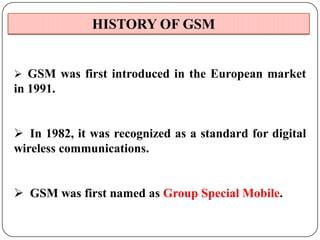 Gsm | PPT