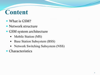 Gsm architecture | PPTX