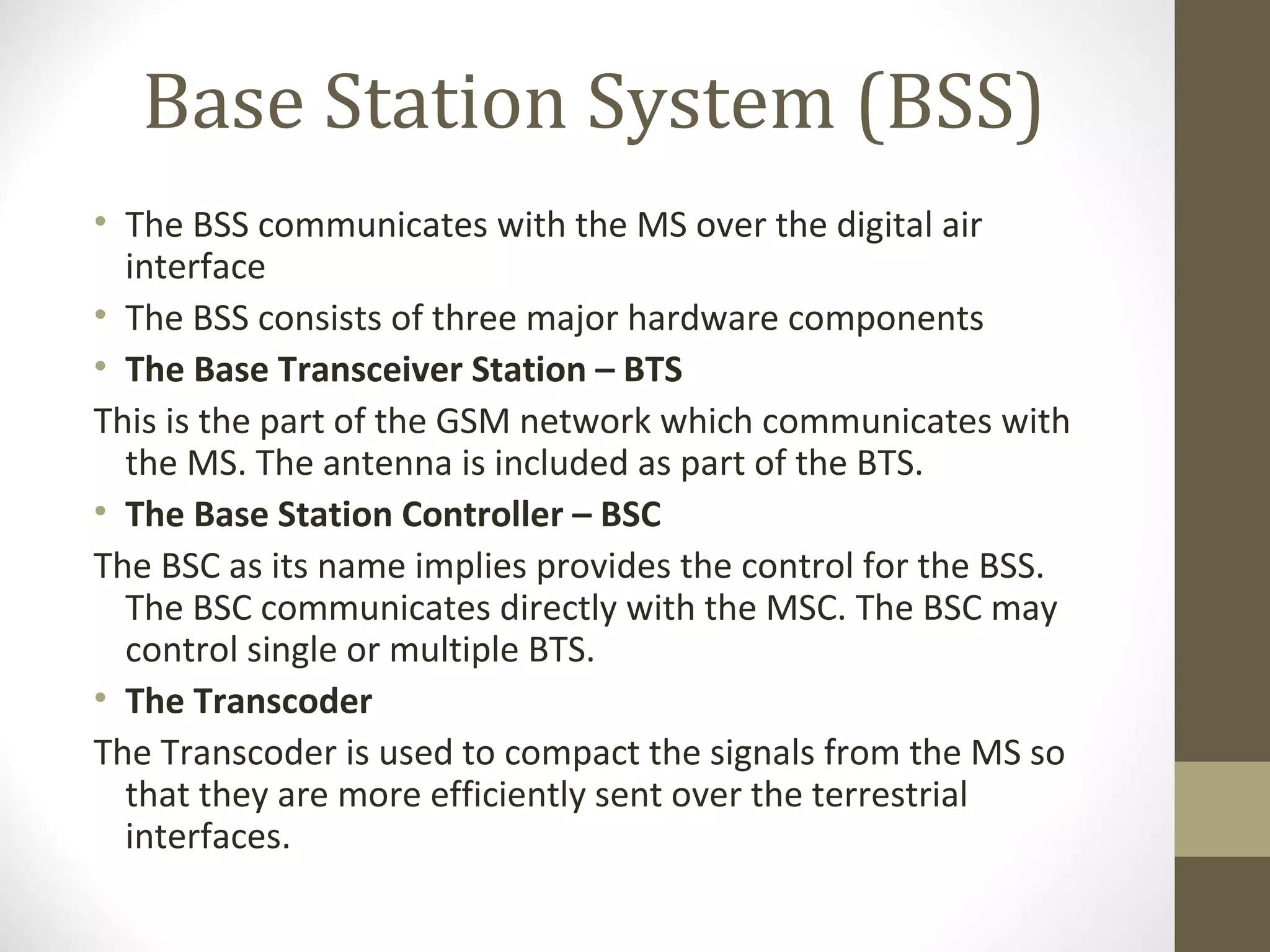 GSM and Basics of 3G | PPT | Computer Networking | Computing