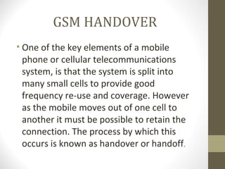 GSM and Basics of 3G | PPT