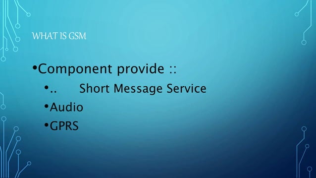 introduction of Gsm | PPT