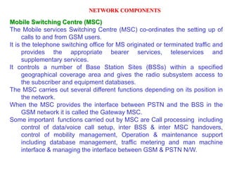 Gsm | PPTX | Computer Networking | Computing