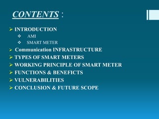 Advance Metering Infrastructure: Smart Meter | PPTX