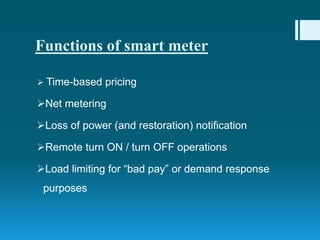 Advance Metering Infrastructure: Smart Meter | PPTX