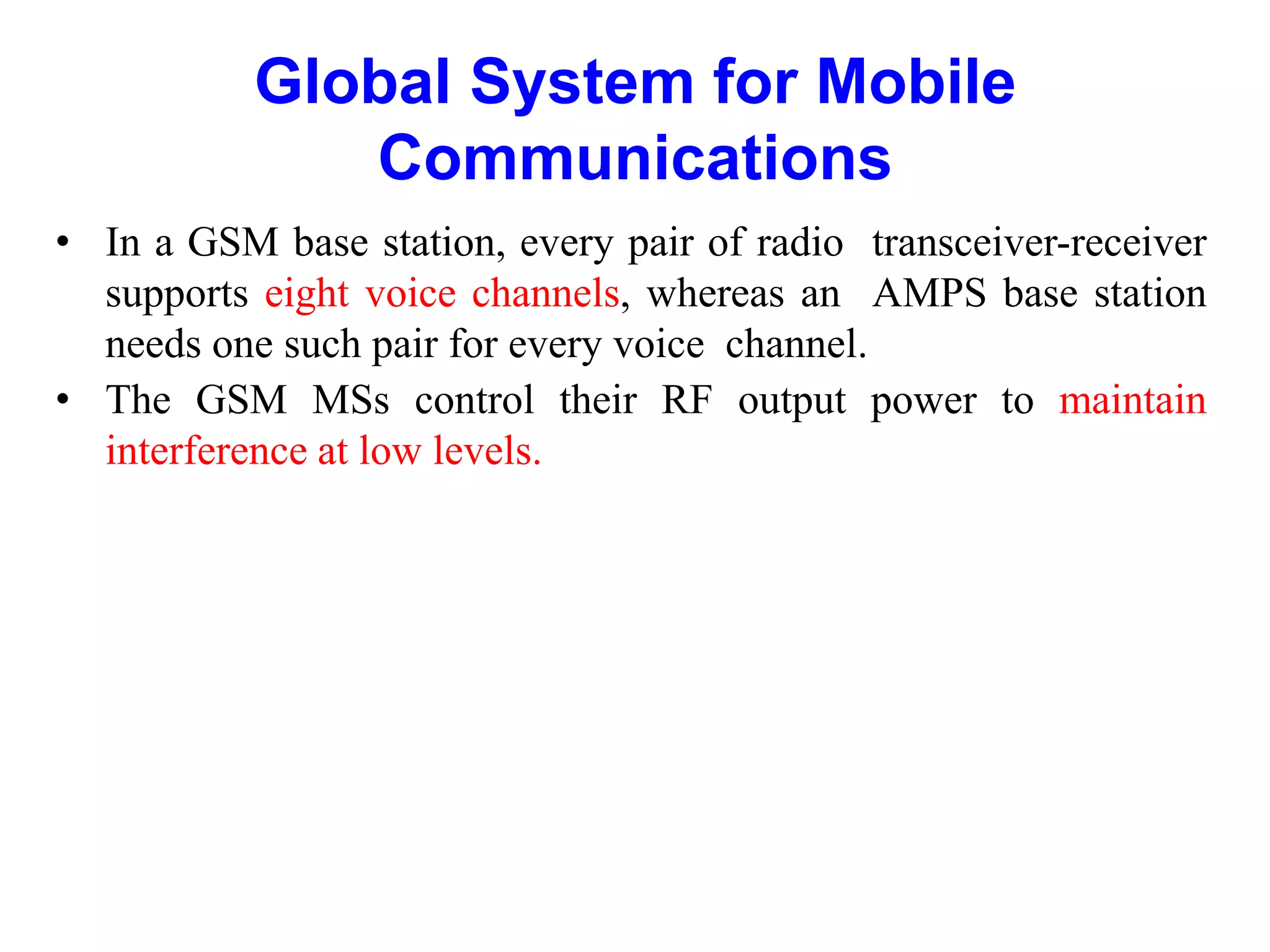 Global System for Mobile GSM | PPT