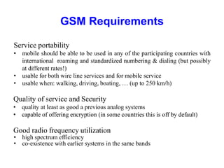 Global System for Mobile GSM | PDF