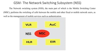 GSM stands for Global System for Mobile Communication. | PPT