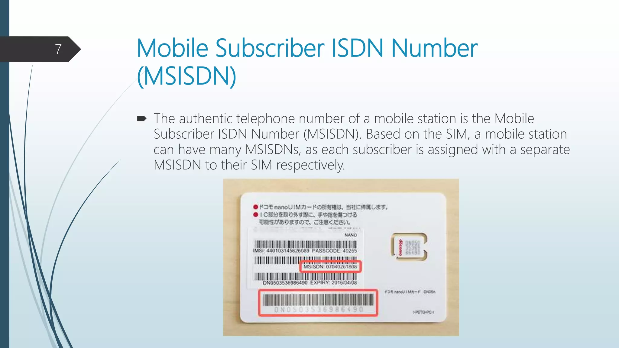 GSM - Addresses and Identifiers | PPTX