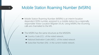 GSM - Addresses and Identifiers | PPTX