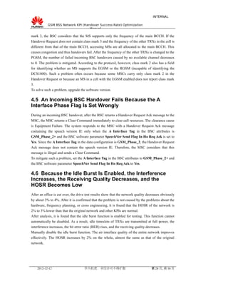 Gsm bss-network-kpi-handover-success-rate-optimization-manual(HSR) | PDF
