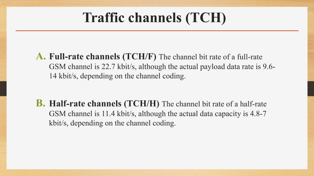 GSM Channels Air Interface GSM Channels Air Interface | PPT